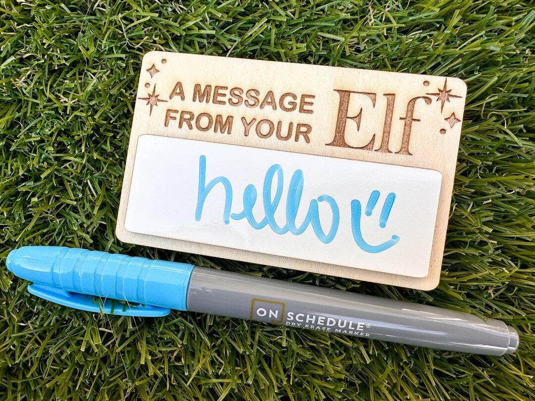 A Message From Your Elf Magnet - Etsy