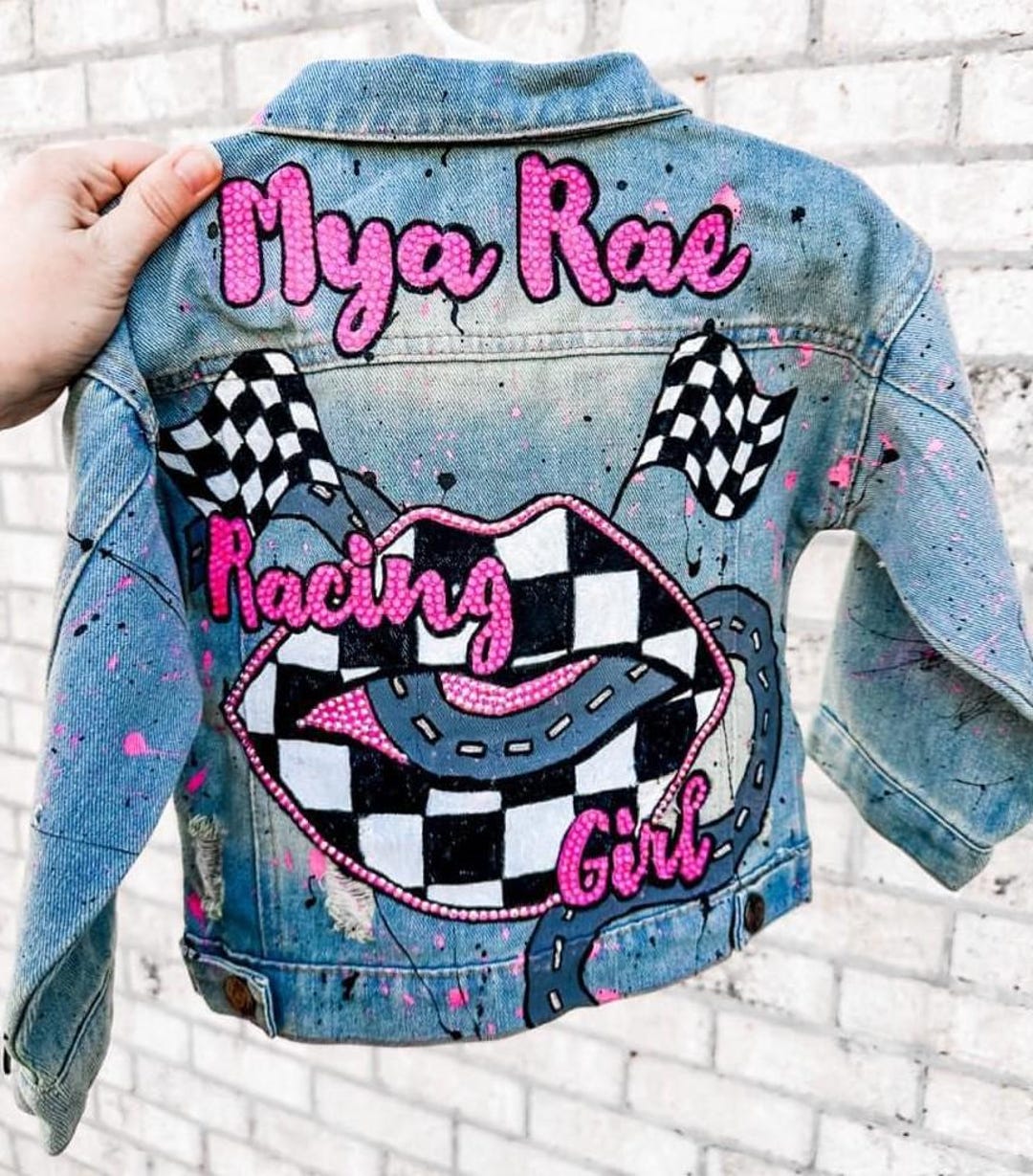 Hand Painted & Hand Stoned Denim Jackets - Etsy