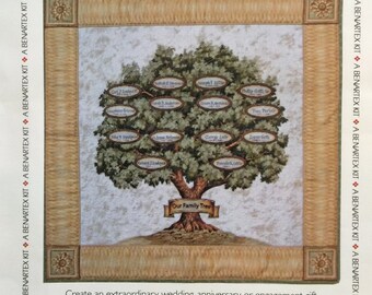Family tree quilt | Etsy