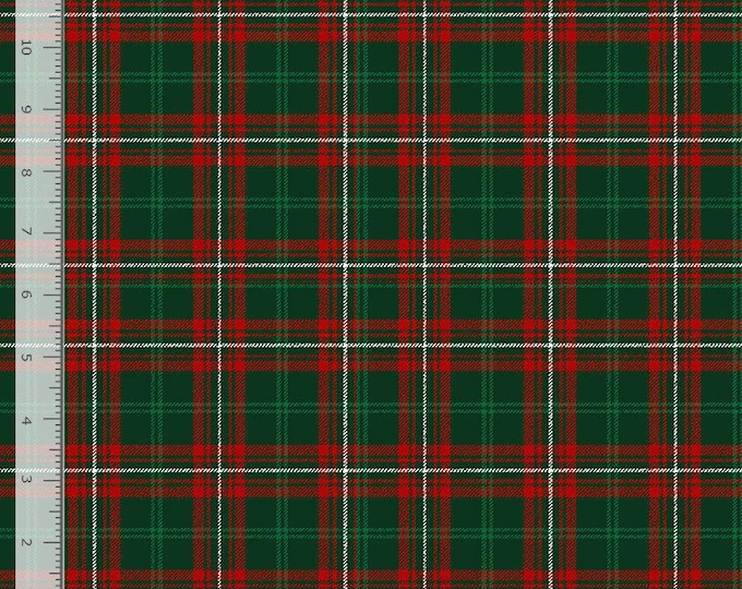 Christmas Fabric | Rustic Holiday Red Green Plaid Print Timeless ...