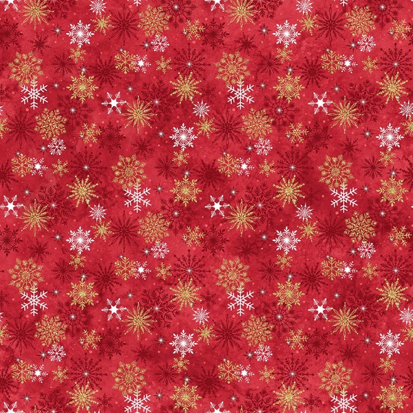 Red Christmas Fabric - Etsy