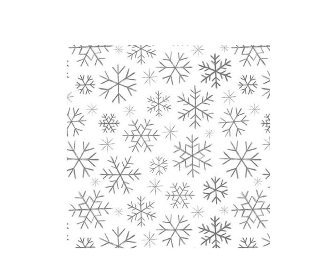 Christmas Fabric | Mistletoe Magic Snowflake White | Blank YARD - Etsy