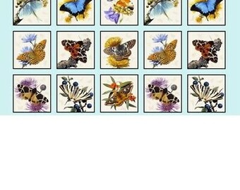 Purple Butterfly Fabric Panel - Etsy