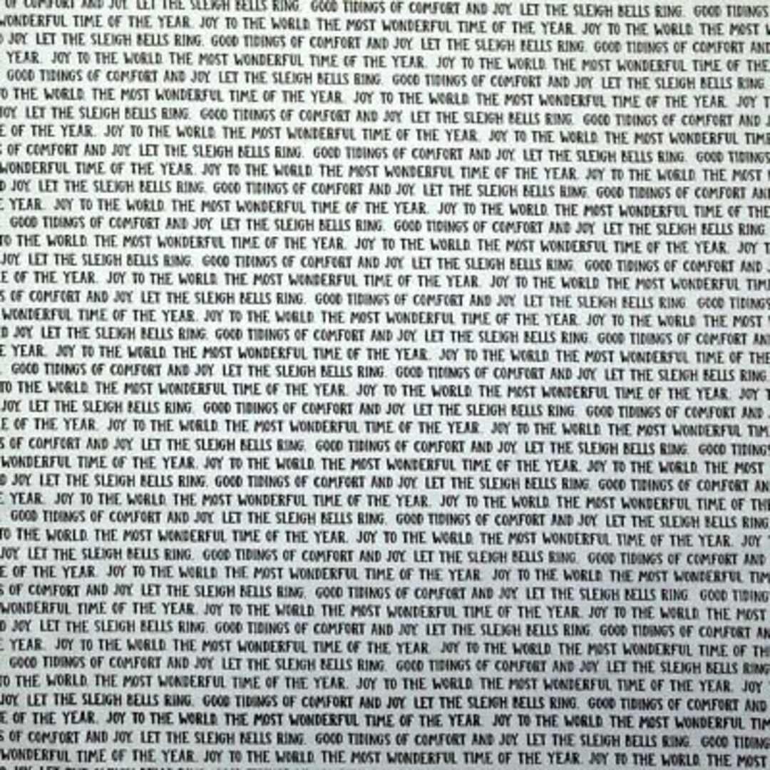 Christmas Fabric Editions Black Holiday Words on White YARD - Etsy
