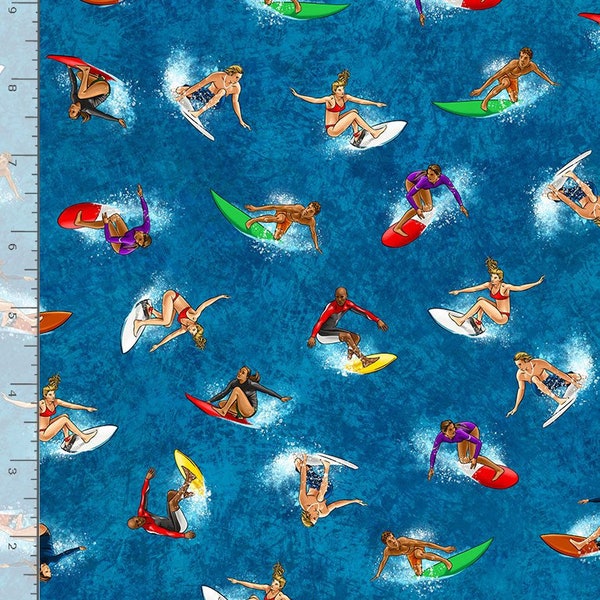 Surfing Fabric - Etsy