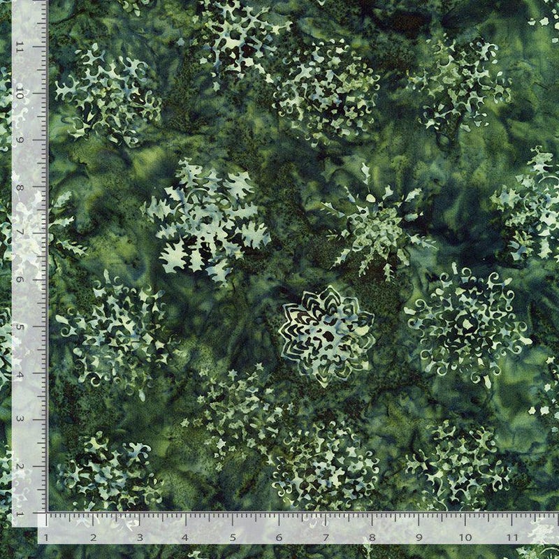 Green Batik Fabric - Etsy