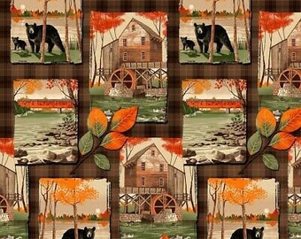 Brown Bear Fabric - Etsy