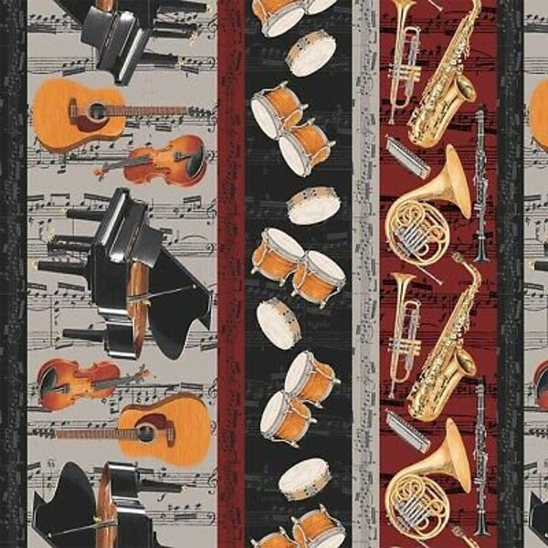 Music Fabric - Etsy