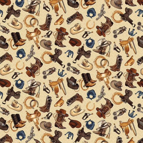 Cowboy Fabric - Etsy