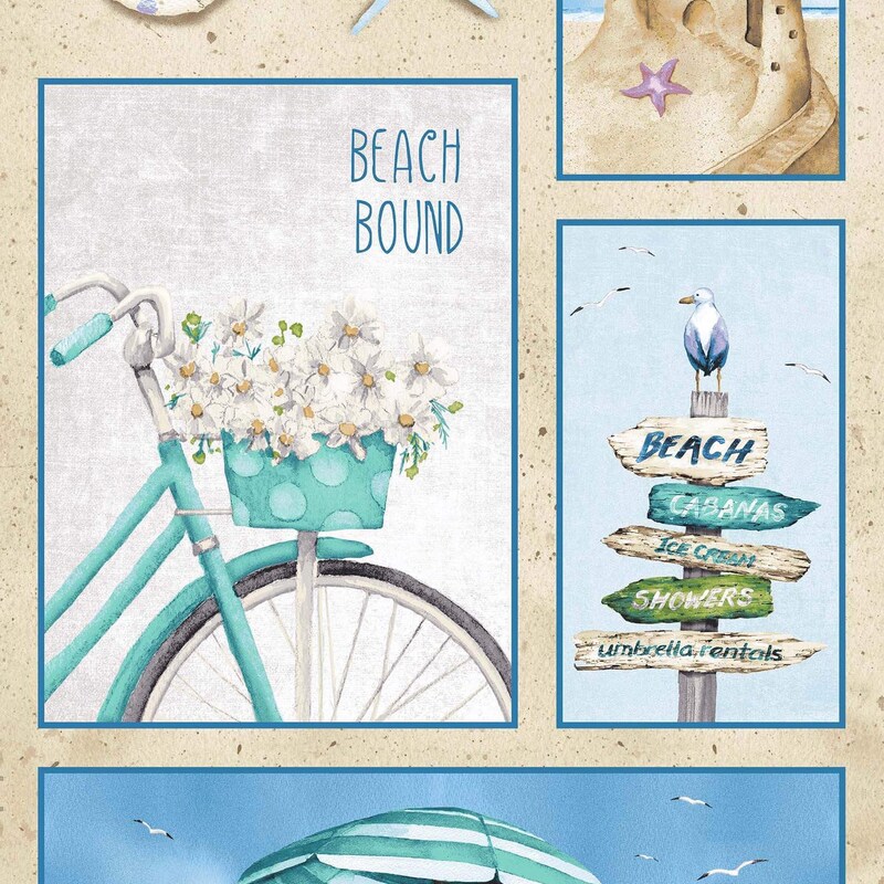Beach Theme Fabric - Etsy