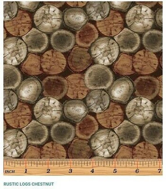 Rustic Lodge Fabric Tree Ring Trunks Brown Chestnut - Etsy