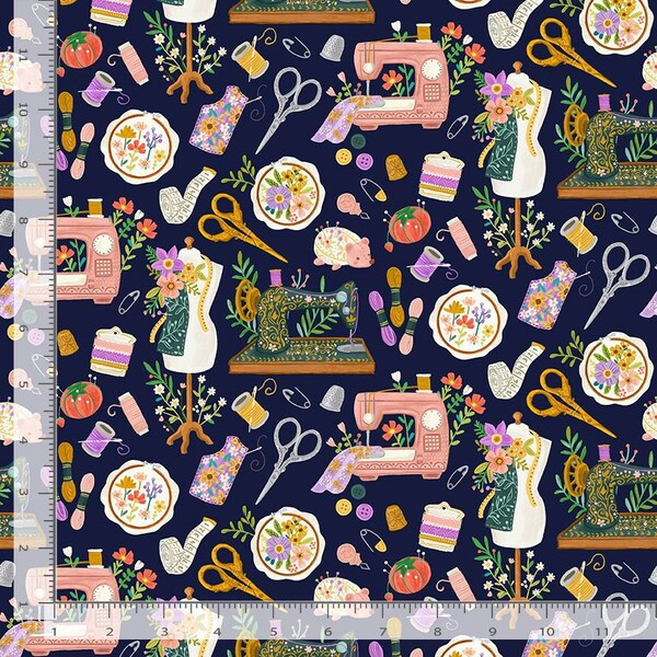 Sewing Theme Fabric - Etsy