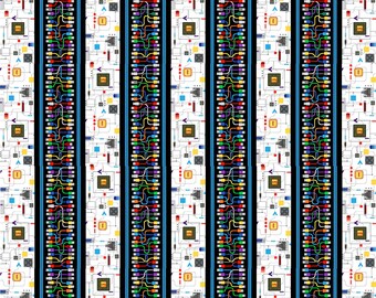 Computer Fabric Plugged in 2 by Kcs Electronics Vintage Computers ...