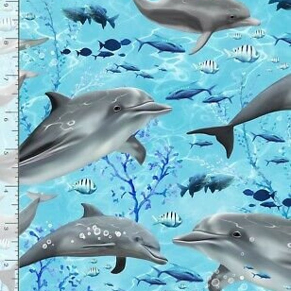 Dolphin Fabric - Etsy