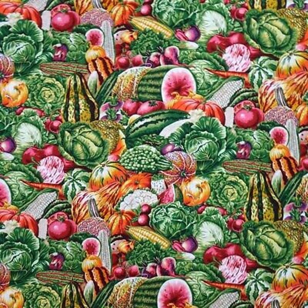 Vegetable Fabric - Etsy
