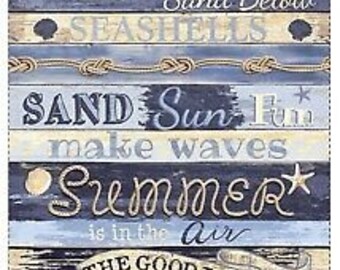 Timeless Treasures Beach Panel - Etsy