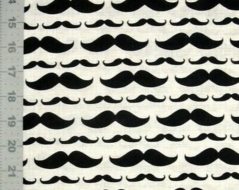 Mustache Fabric | Etsy