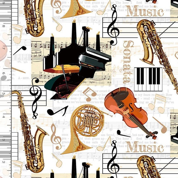 Music Fabric - Etsy