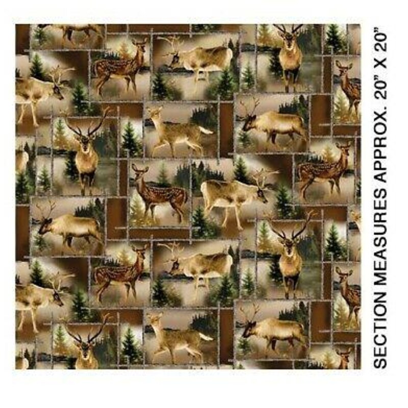 Deer Fabric by the Yard - Etsy