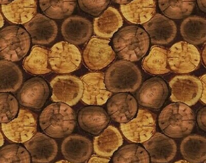 Nature Walk Fabric Kanvas Studio Rustic Log Tree Ring Russet - Etsy