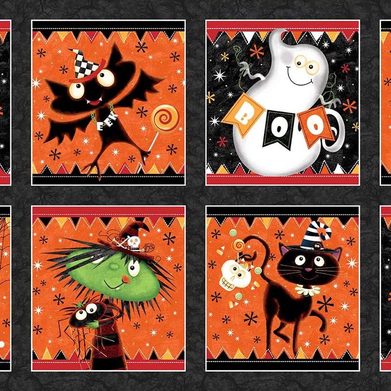 Halloween Quilt Panels - Etsy