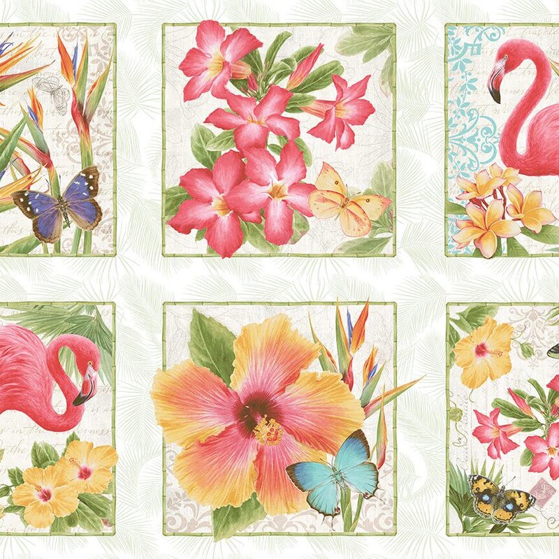 Flamingo Fabric - Etsy