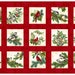 35 Fabric Panel David Textiles Digital Dogs Santa Claus Sleigh ...