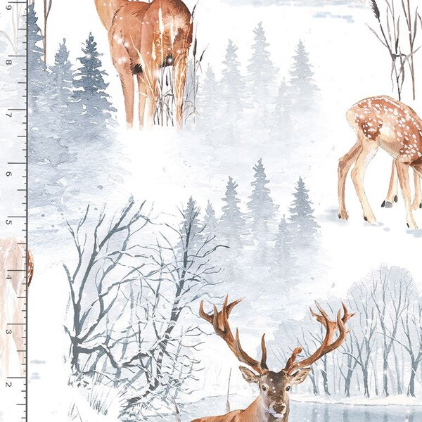 Deer Fabric by the Yard - Etsy