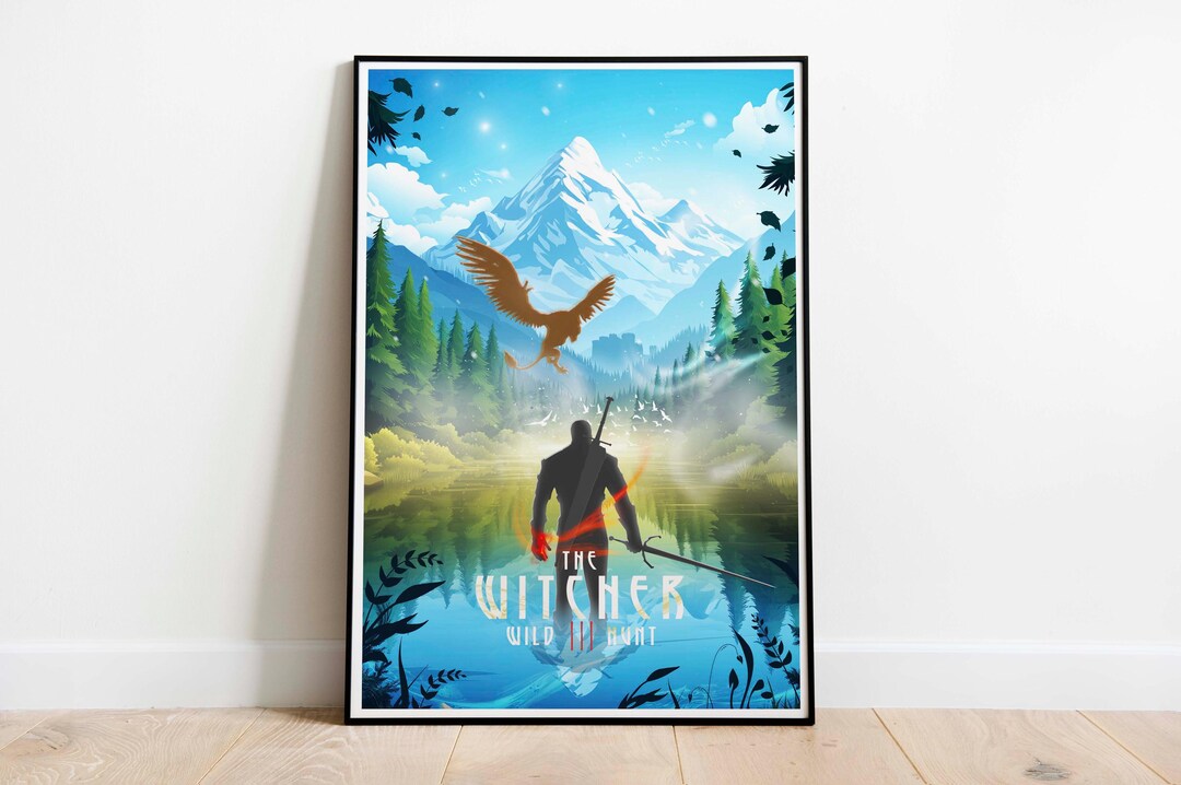 The Witcher Print, Witcher 3 Poster, Game Print, Game Posters, Video ...