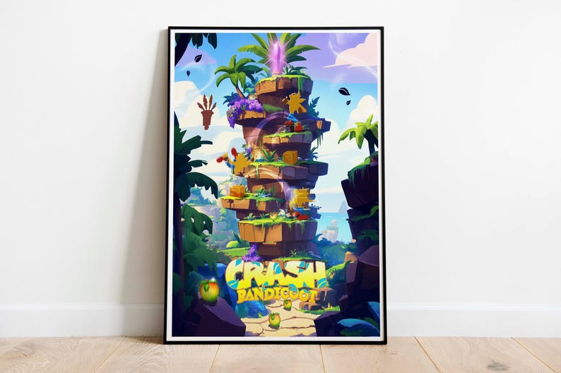 Crash Bandicoot Print, Crash Bandicoot Poster, Game Print, Game Posters ...
