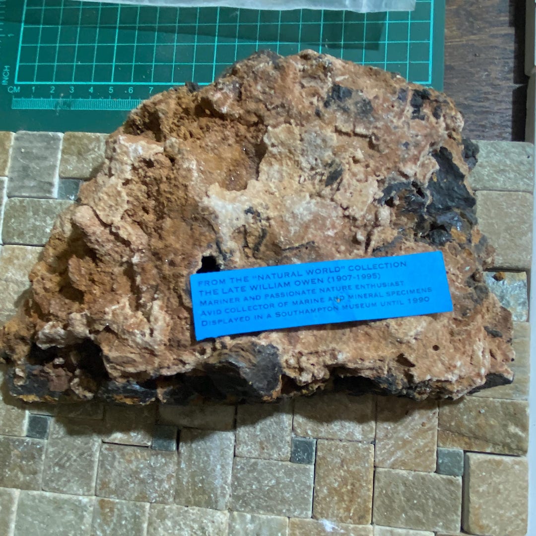 GOETHITE IN QUARTZ - Iron Rich Sandstone From Roznava, Kosice Region ...
