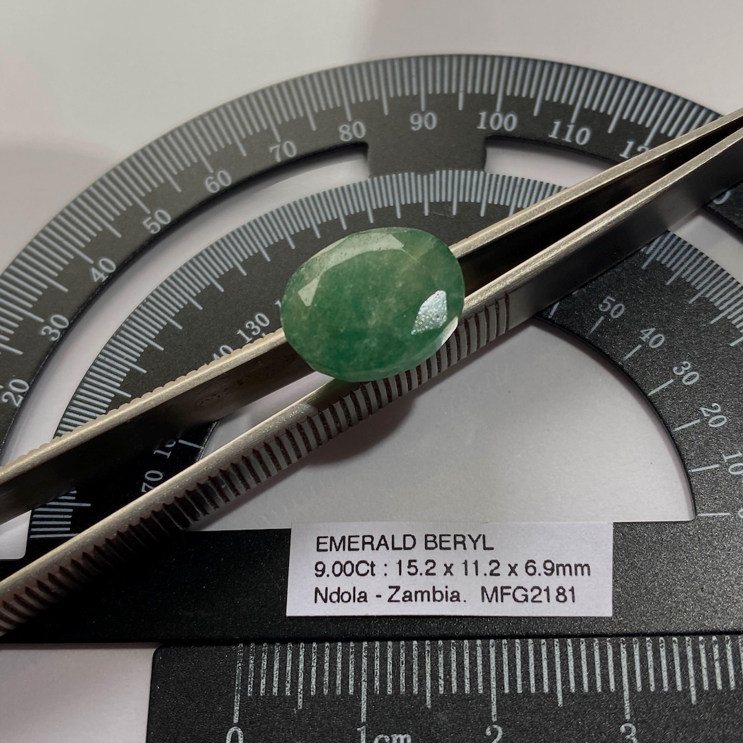 EMERALD BERYL NATURAL Gemstone From Ndola - Zambia 9.00ct MFG2181 - Etsy