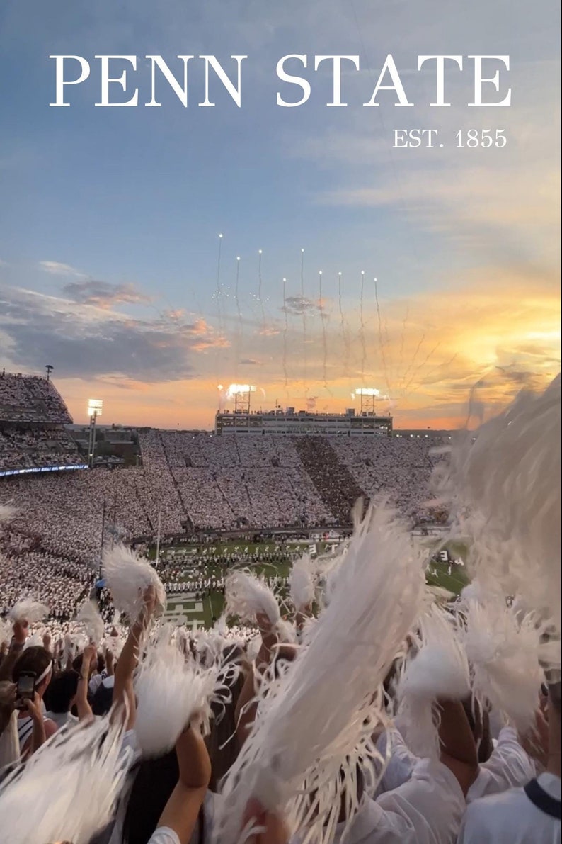 Penn State Stadium Print - Etsy