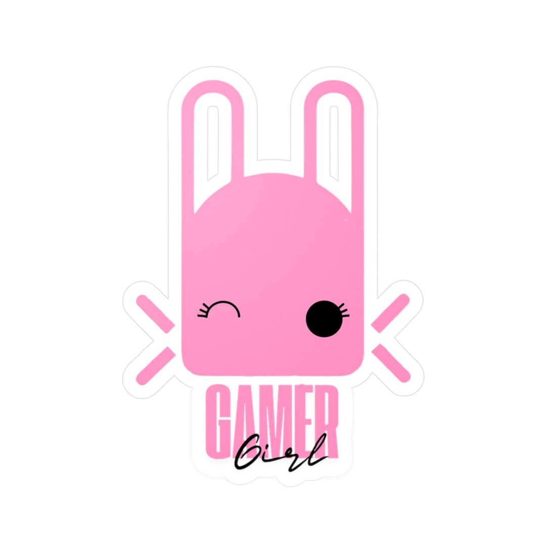 Jade Rabbit Gamer Girl Decals - Pink Kiss-cut Vinyl Sticker for Destiny ...