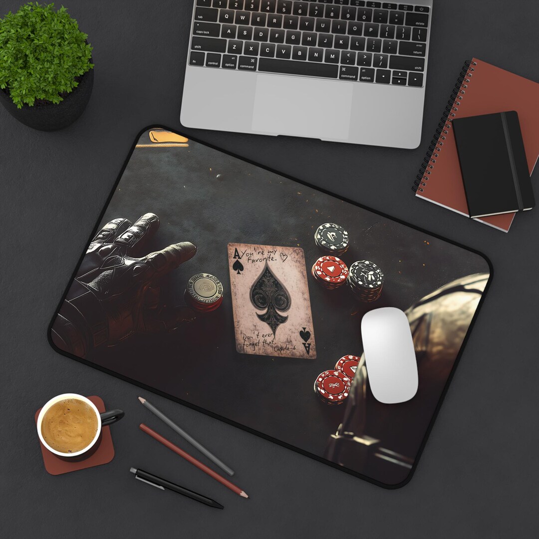 Destiny 2 Cayde-6 Quote Desk Mat "you're My Favorite" Ace of Spades ...