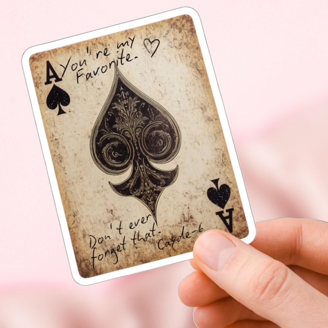 Cayde-6 Sticker - "you're My Favorite, Don't Ever Forget That" Black ...