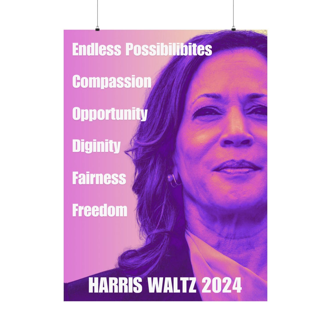 Kamala Harris 2024 Presidential Election Political Matte Vertical ...