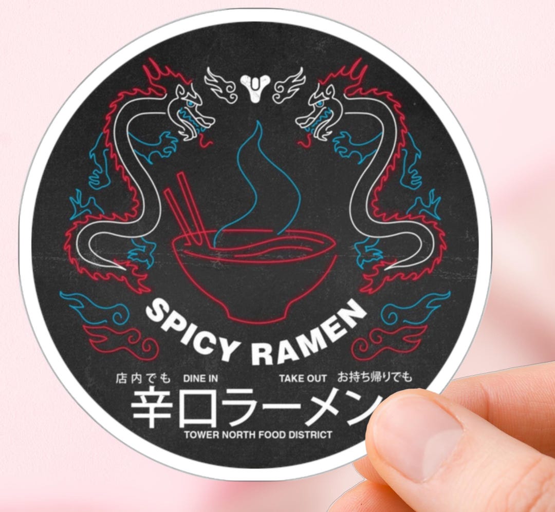 Destiny 2 Spicy Ramen Cayde-6 Sticker Video Game Merch Gaming Decal ...