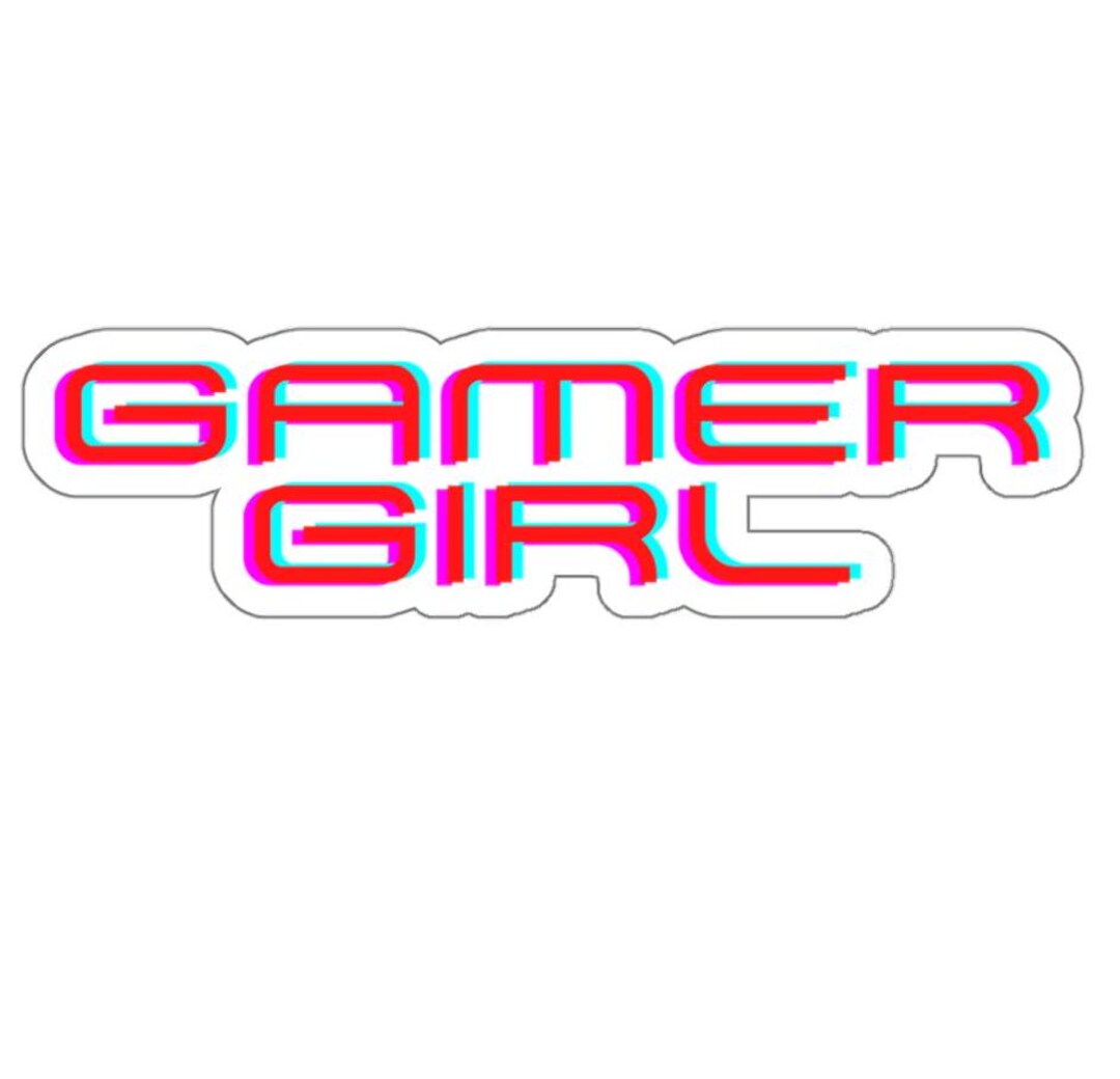 Gamer Girl Vinyl Decals | Custom Gaming Stickers - Unique Kiss-cut ...