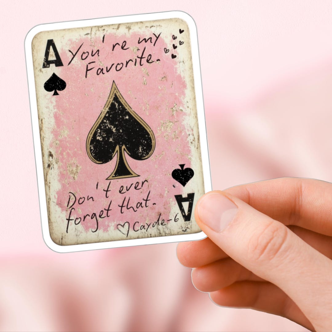 Cayde-6 Stickers - "you're My Favorite, Don't Ever Forget That" Pink ...