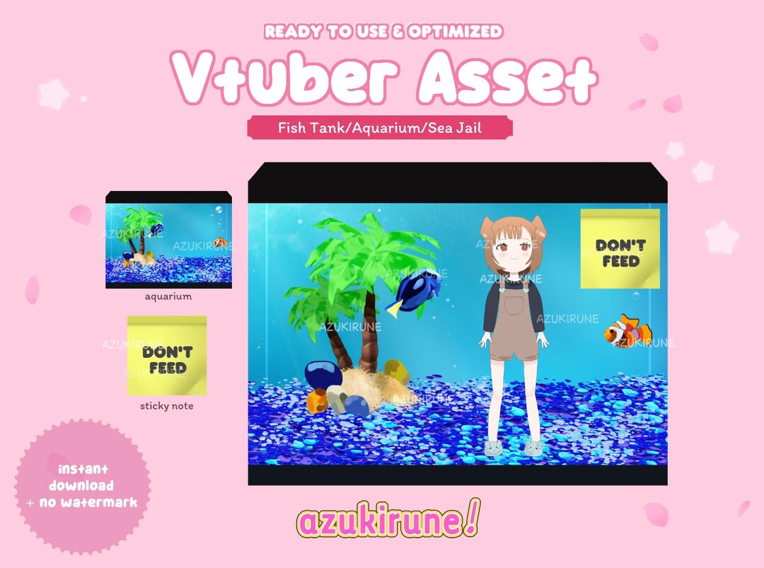 Vtuber Water Asset | Fish Tank | Vtuber Jail Time | Vtuber Asset Jail ...