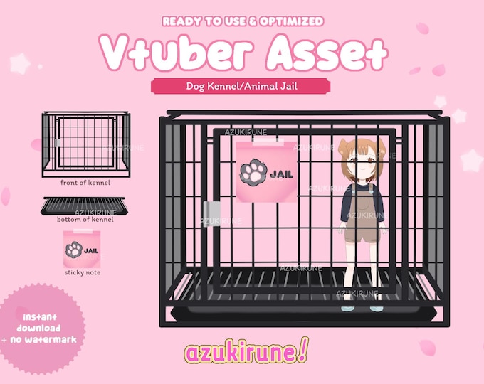 Vtuber Asset | Dog Kennel | Vtuber Jail Time | Vtuber Asset Jail Cell ...
