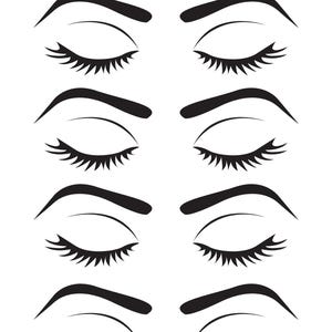 Blank Eyeshadow Practice Sheets | Cosmetics | Makeup Practice | Makeup ...