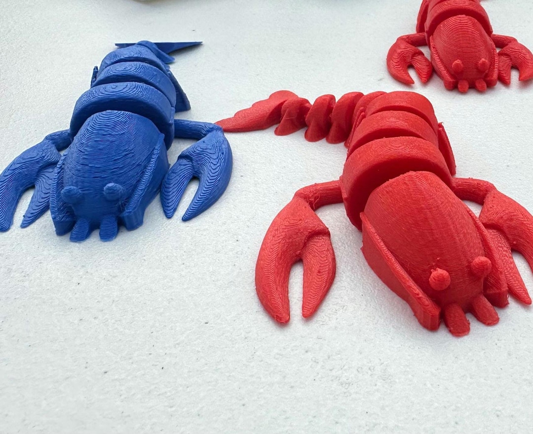 3d Printed Lobster, 3D, Fidget, Toy, Lobster, Lobster Boat, Maine - Etsy