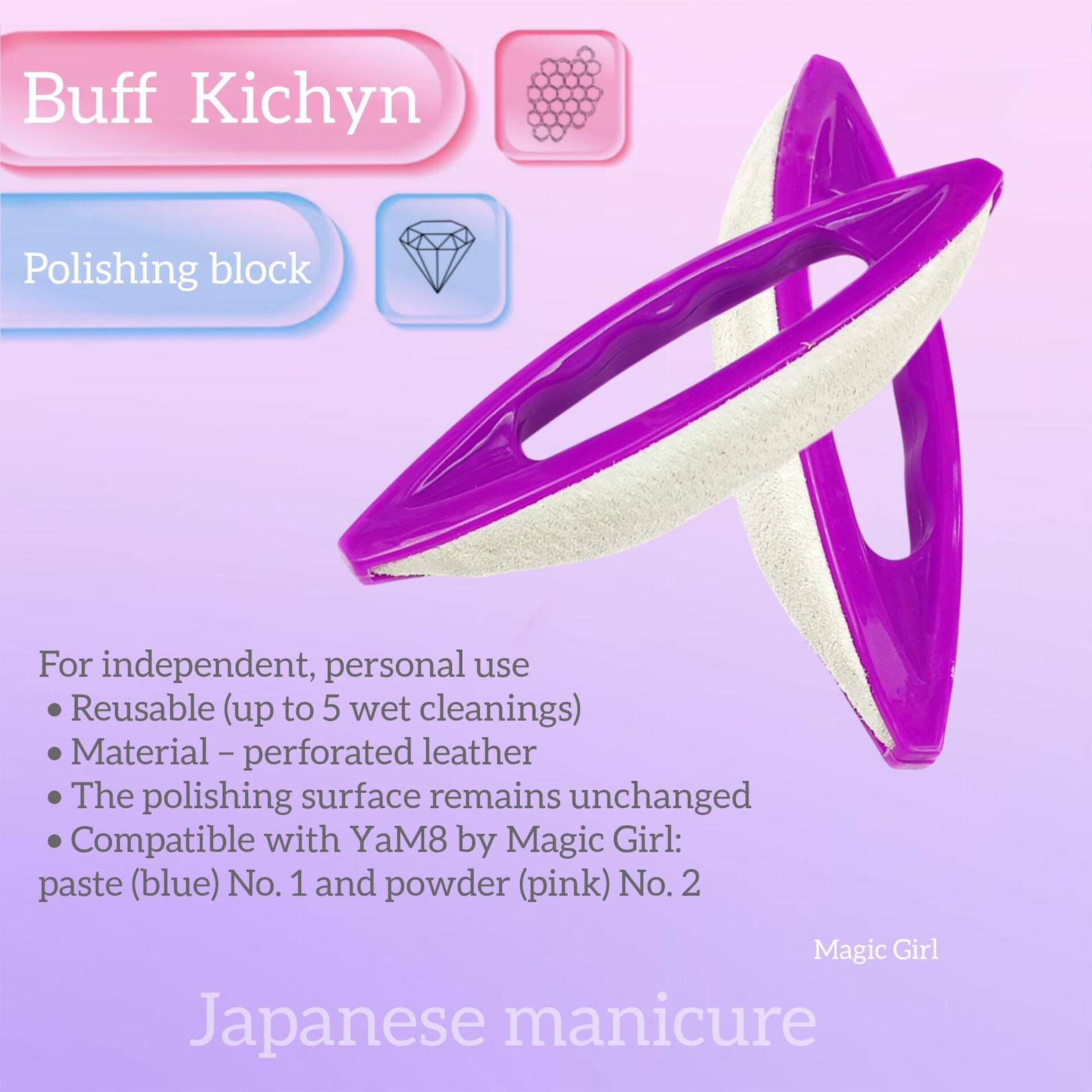 Natural Japanese Nail Kit – Healthy Shine With Polishing Powder ...