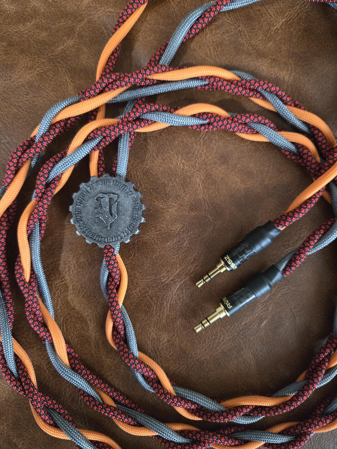 Fiery Barbarian - Handmade 3.5mm to Dual 3.5mm Headphone Braided ...