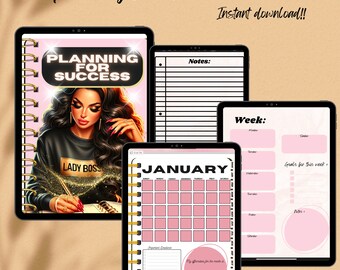 2024 Digital Planner | Editable & Printable PDF | Daily, Weekly ...