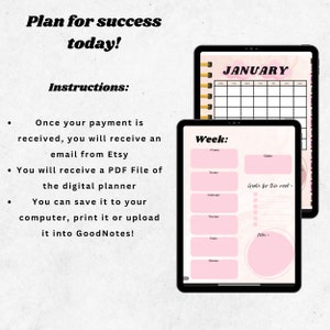 2024 Digital Planner | Editable & Printable PDF | Daily, Weekly ...