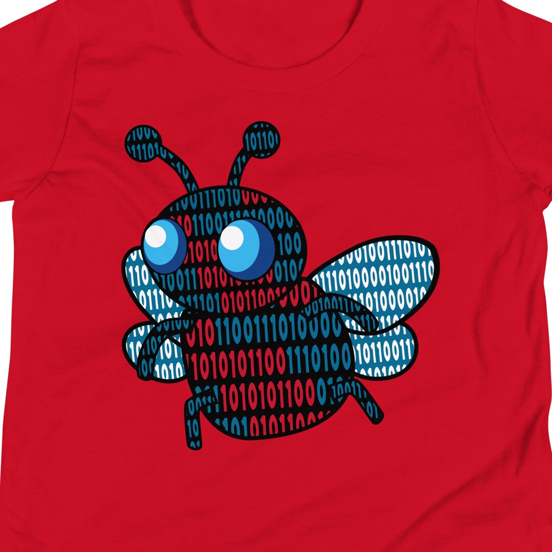 Youth Funny Computer Coding Bug T-shirt | Kids Coding Shirt | STEM Gift ...