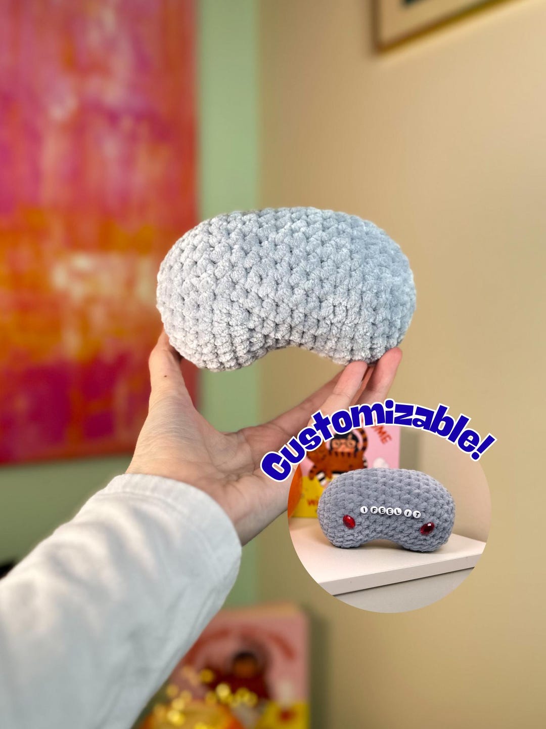 Chicago Bean Crochet Plush | Custom Chicago Crochet Desk Art |the Bean ...
